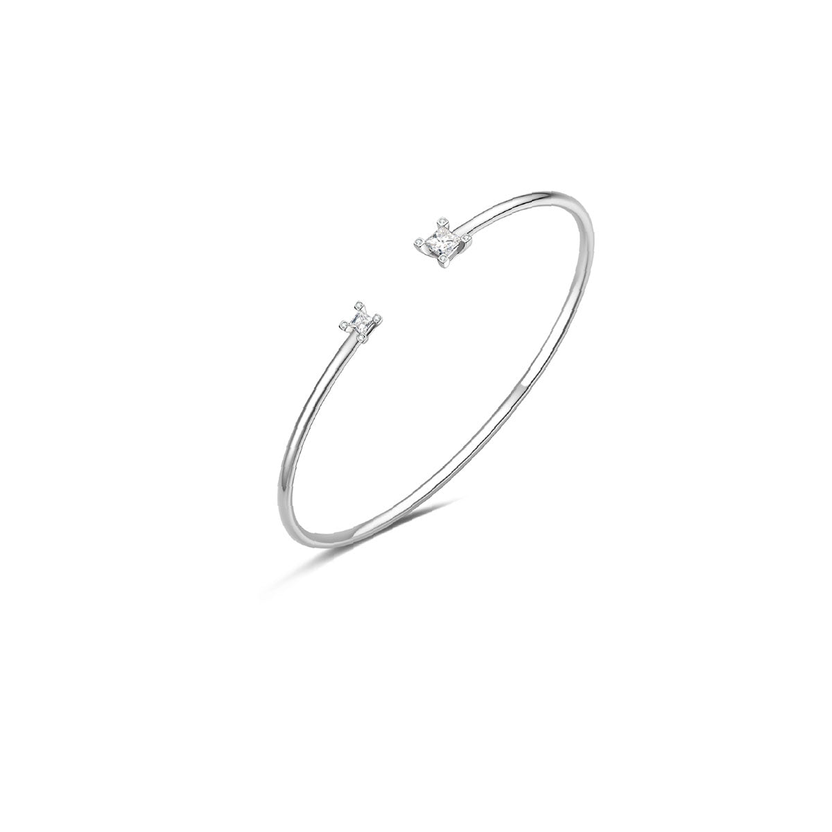 Gemini Bangle Glacier White – Colormond