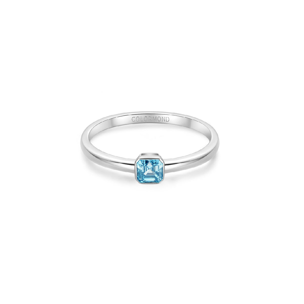 Evelyn Solitaire Ring Lagoon Blue – Colormond